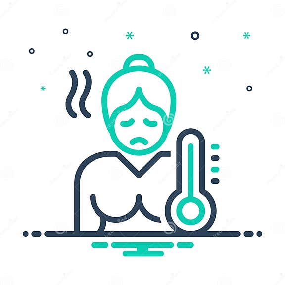 Mix Icon for Sick, Unwell and Ailing Stock Illustration - Illustration ...