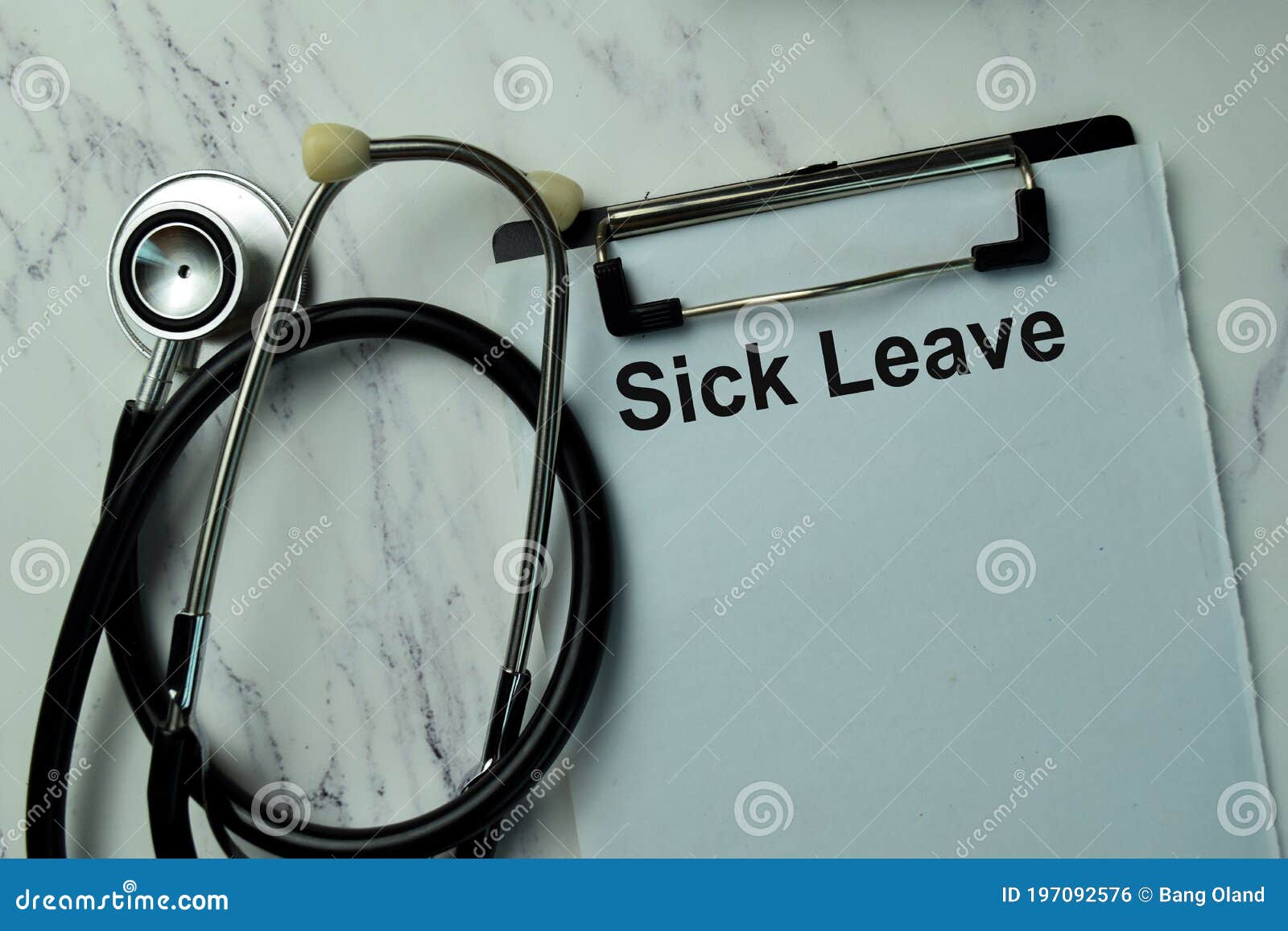 Sick Leave Write on a Paperwork Isolated on Office Desk Stock Photo ...