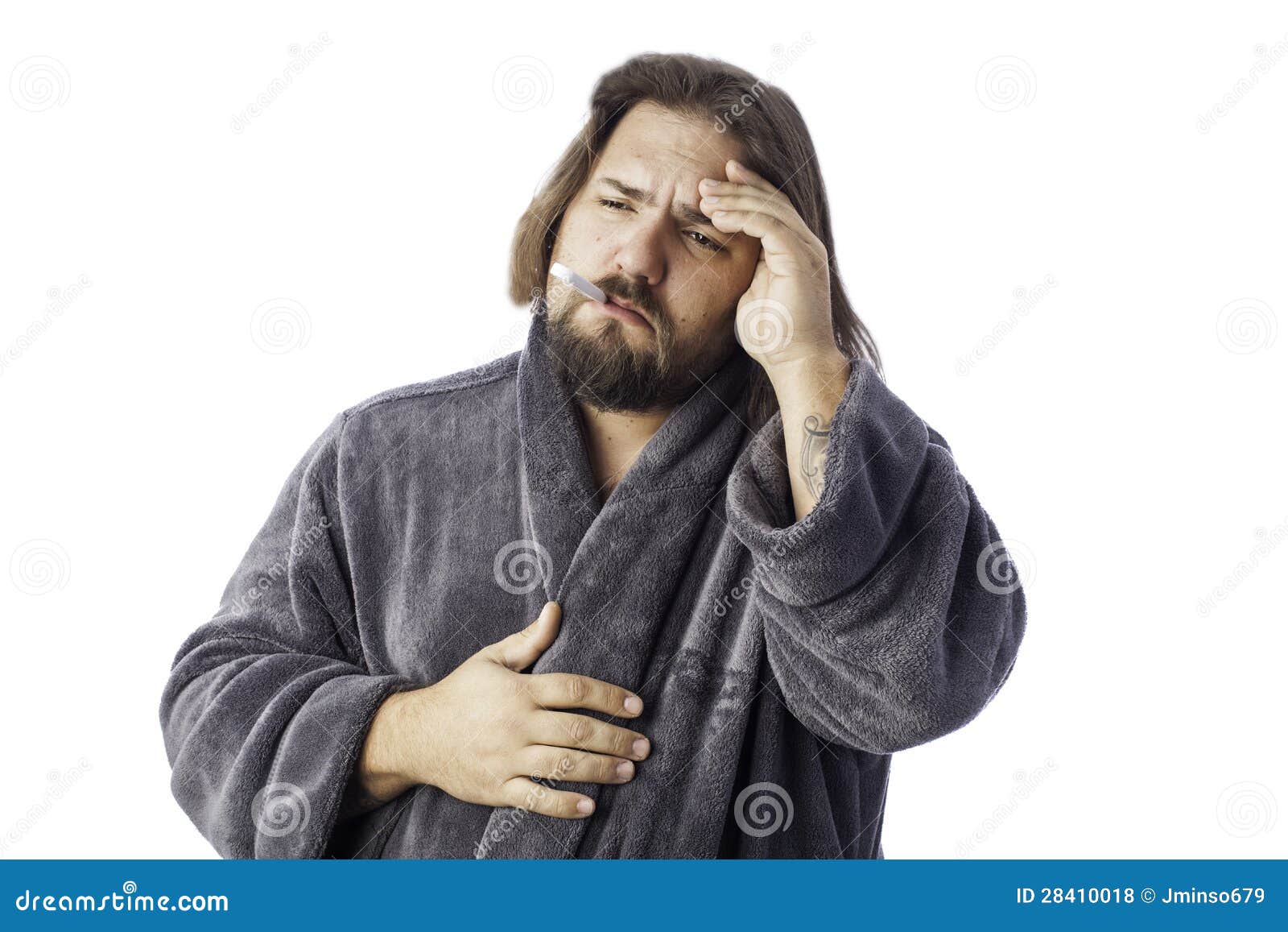 Sick looking man stock photo. Image of illness, nose - 28410018