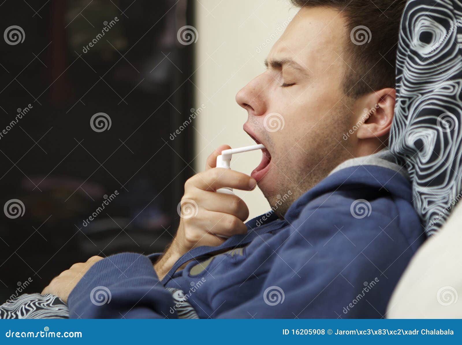 Sick Man stock photo. Image of hands, painful, sick, throat - 16205908