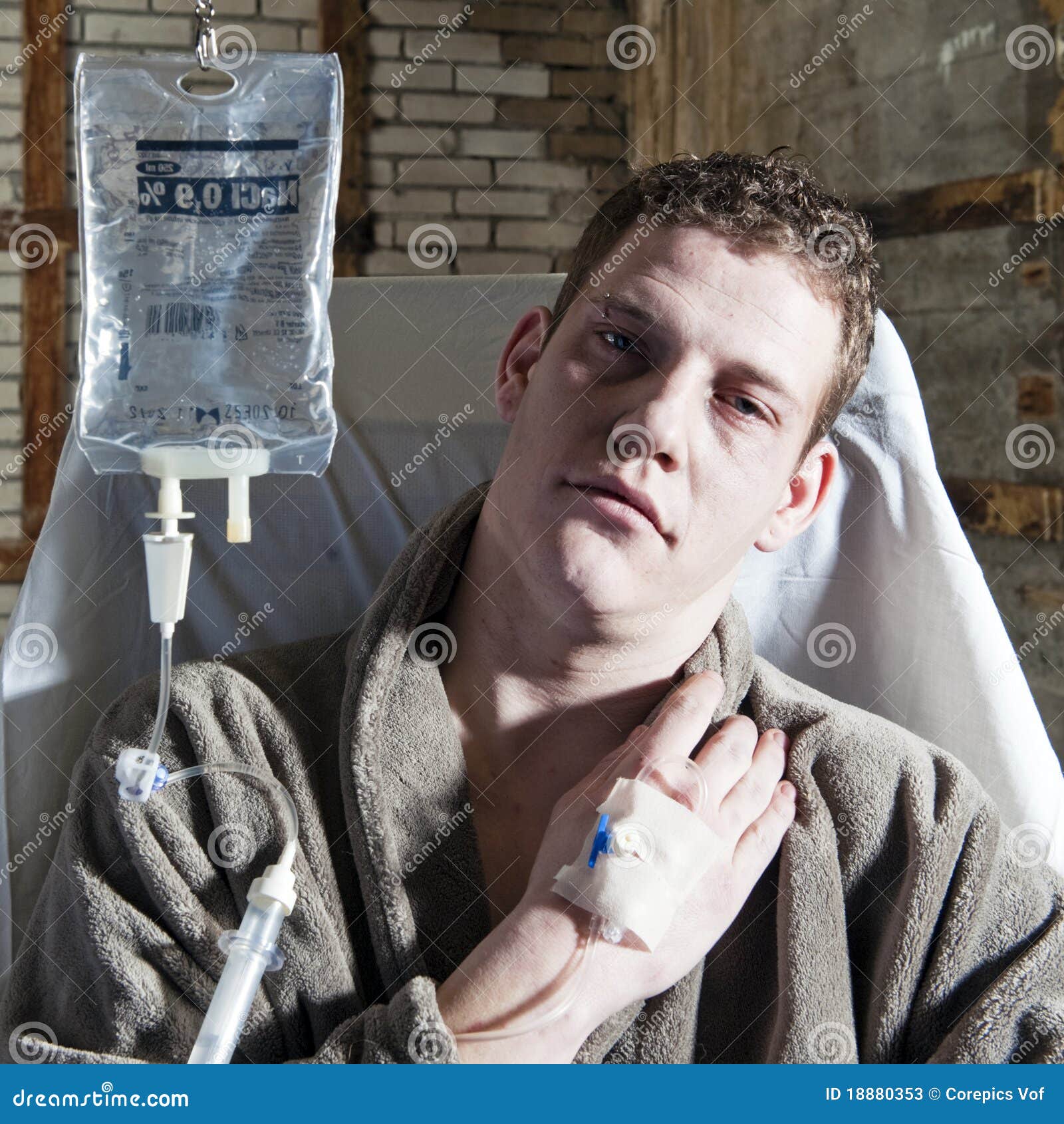 Sick man stock image. Image of terminal, caucasian, sitting - 18880353