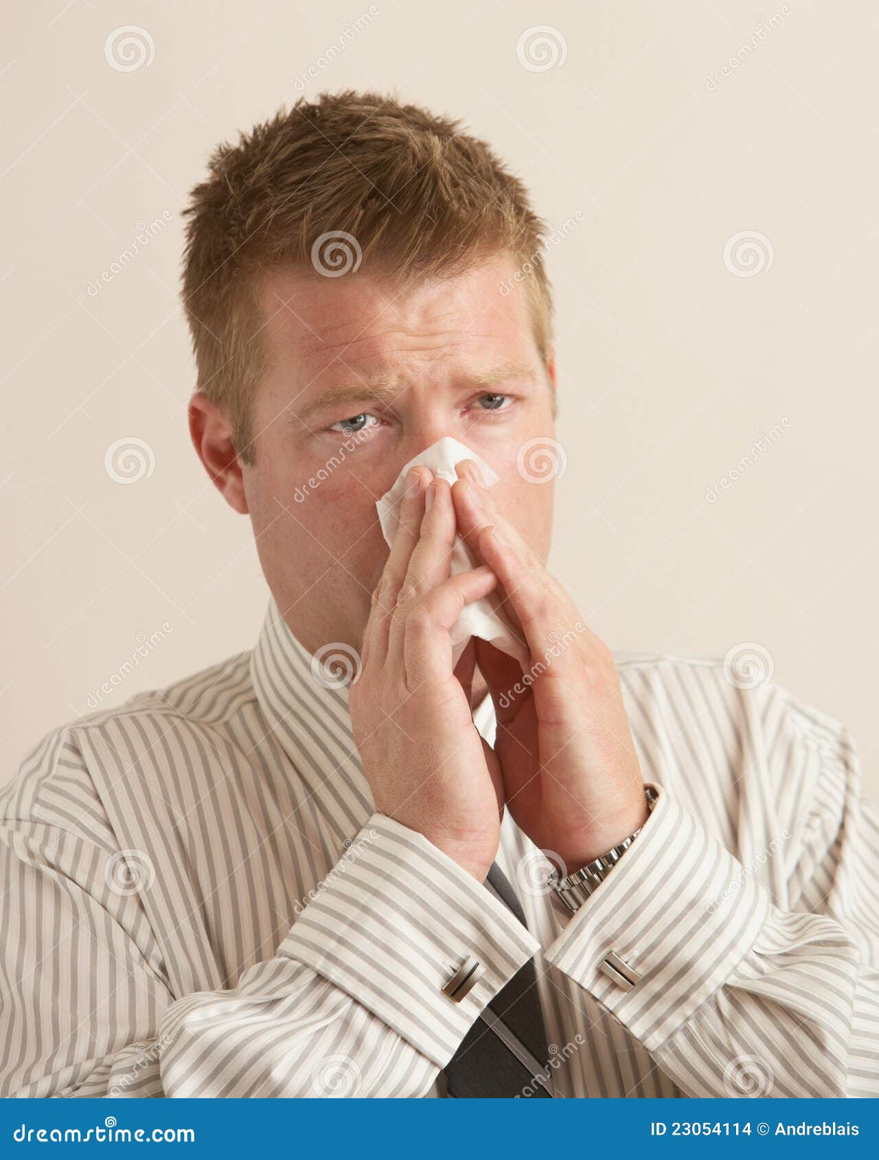 Sick man stock photo. Image of face, person, allergy - 23054114