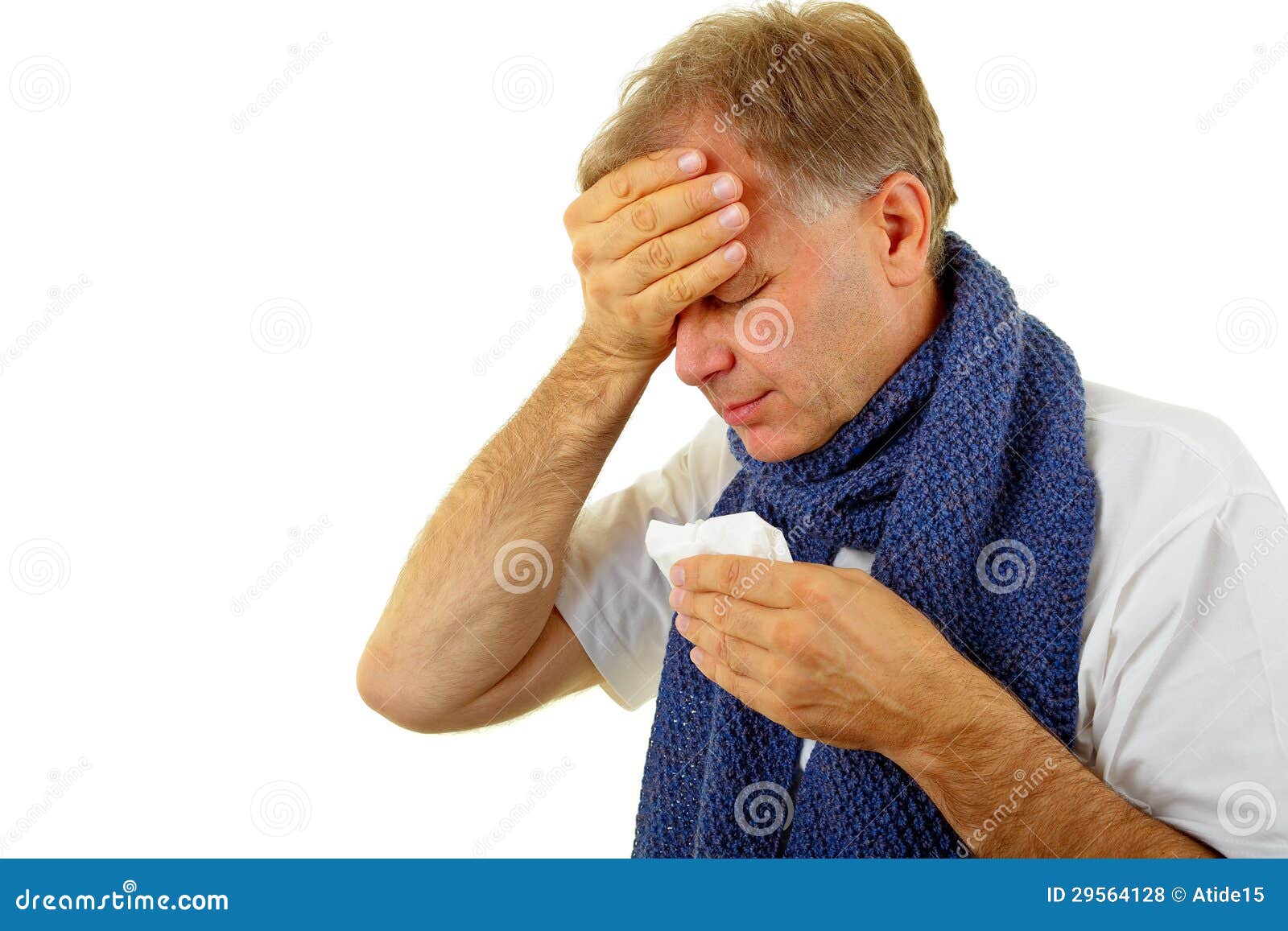 Sick man stock photo. Image of head, person, isolated - 29564128