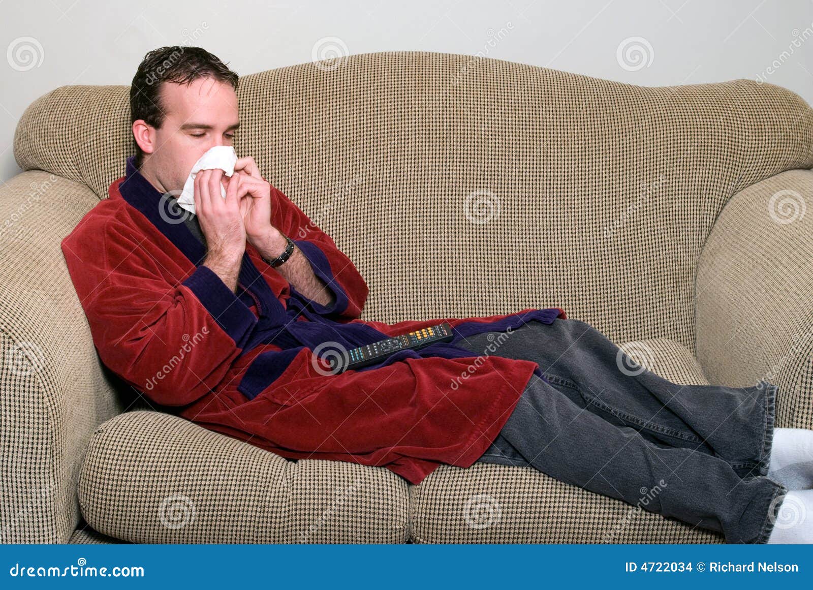 Sick Man stock photo. Image of tissue, infectious, contagious - 4722034