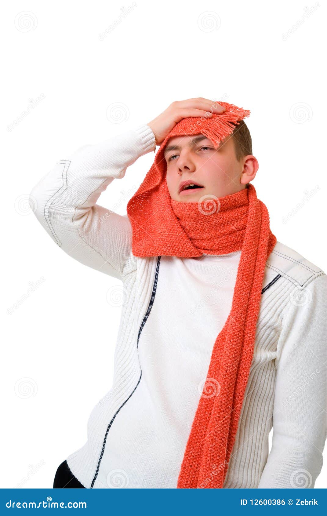 Sick man holding his head stock photo. Image of injury - 12600386