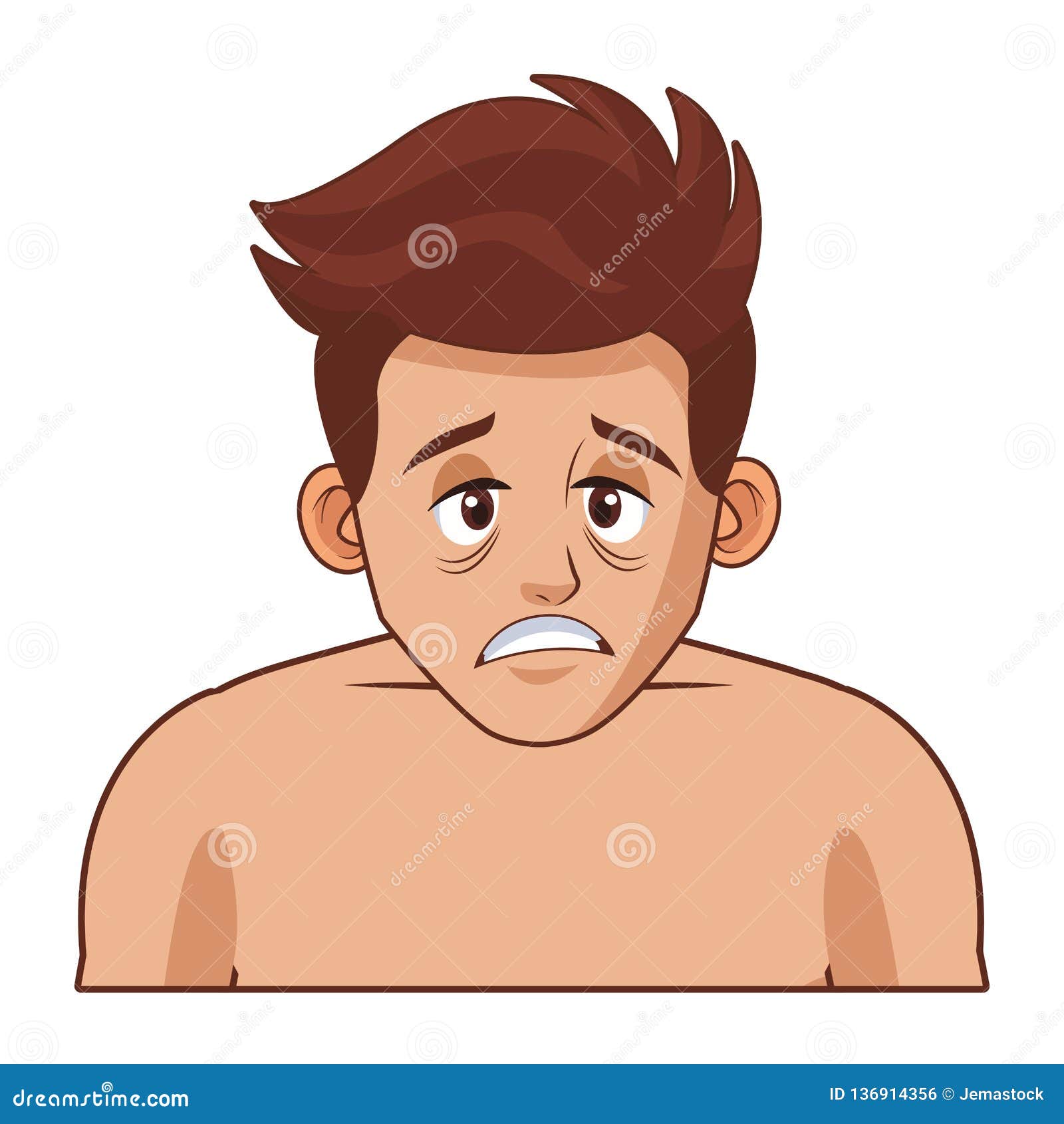 Sick man icon stock vector. Illustration of bowel, diagram - 136914356