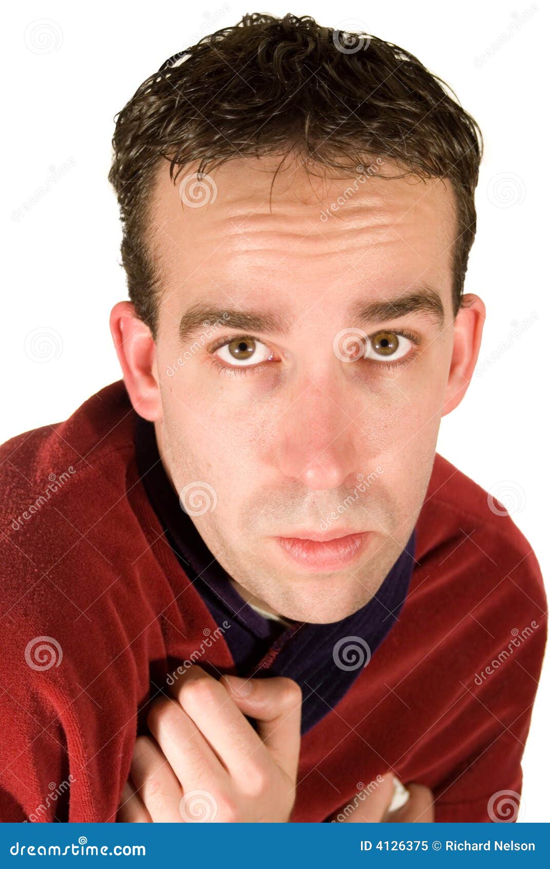Sick Man s Face stock image. Image of person, close, headache - 4126375