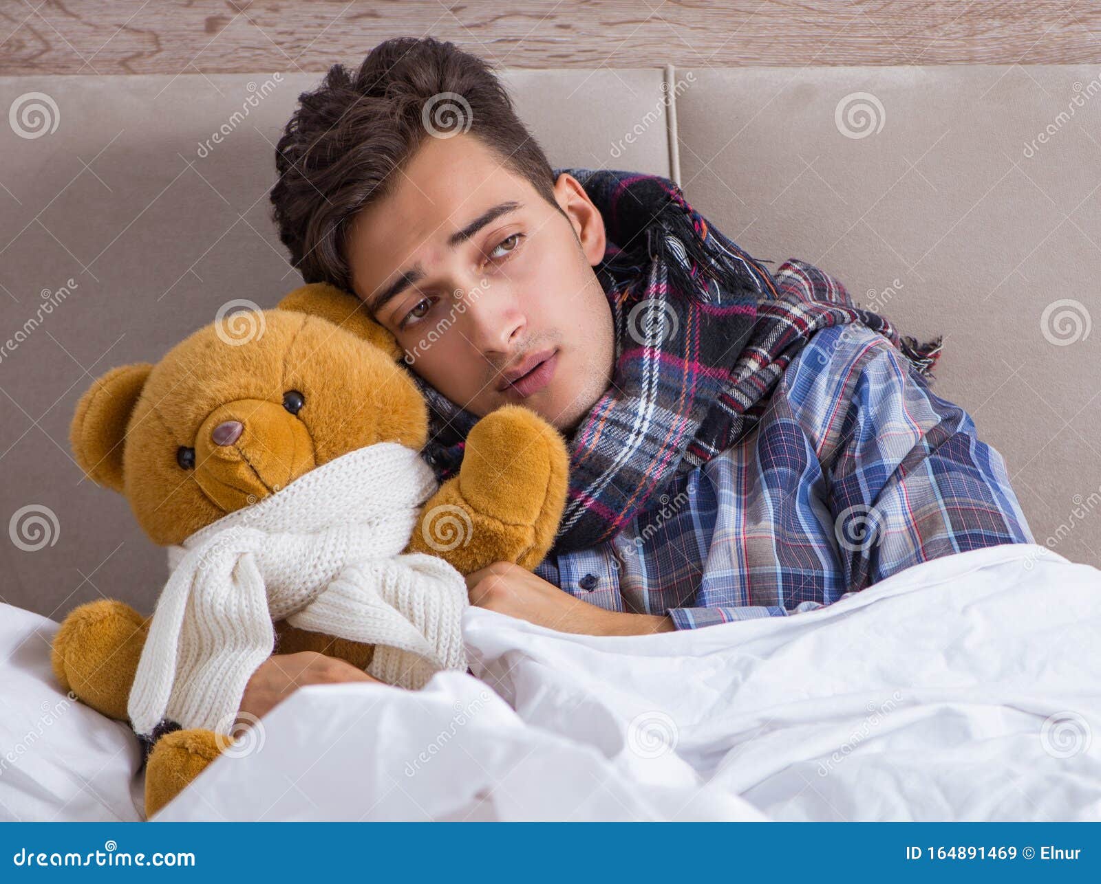The Sick Man Suffering from Flu in the Bed Stock Image - Image of room ... The Sick Man Suffering from Flu in the Bed Stock Image - Image of room ...