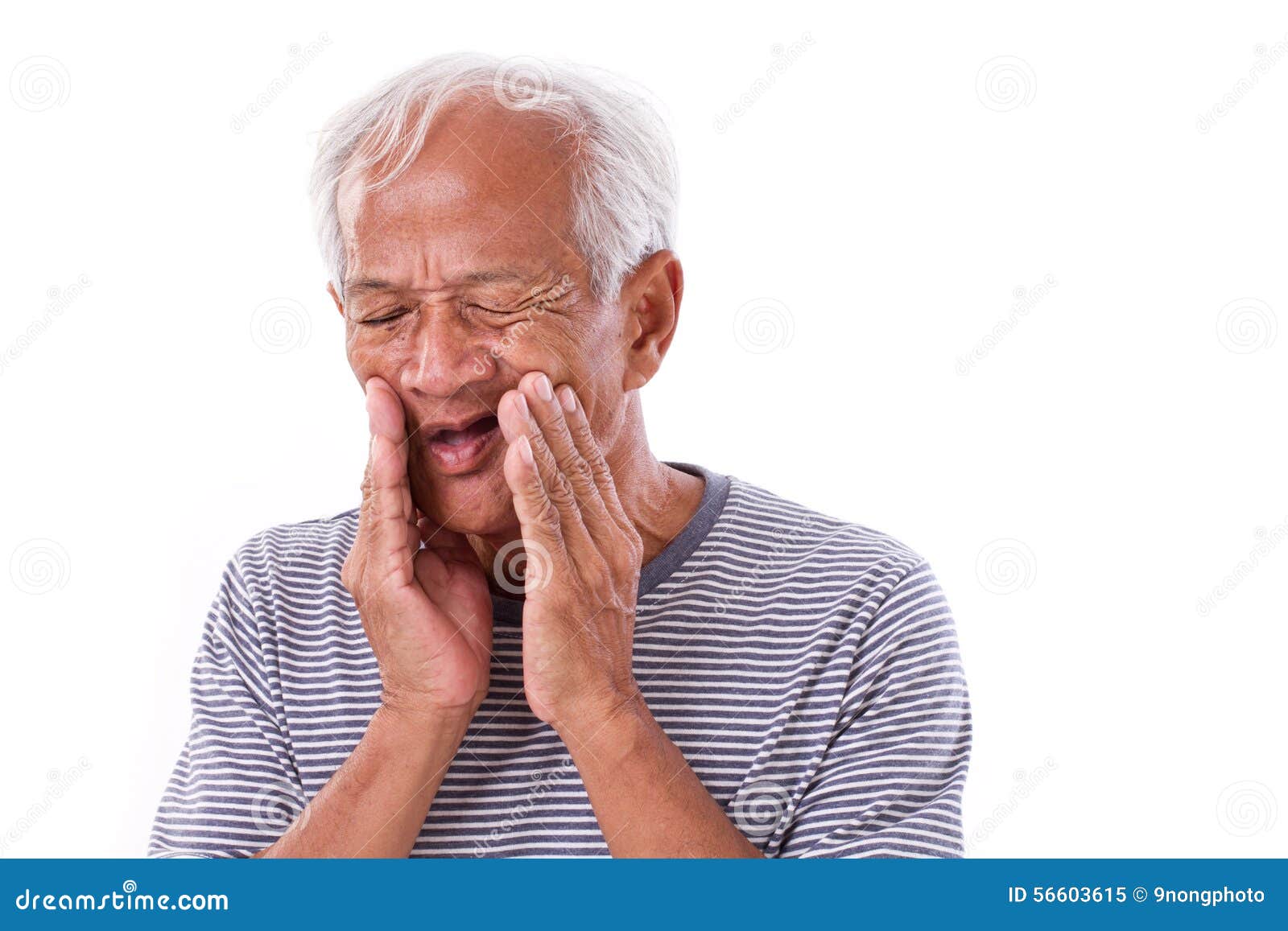 Sick old man, toothache stock image. Image of male, person - 56603615