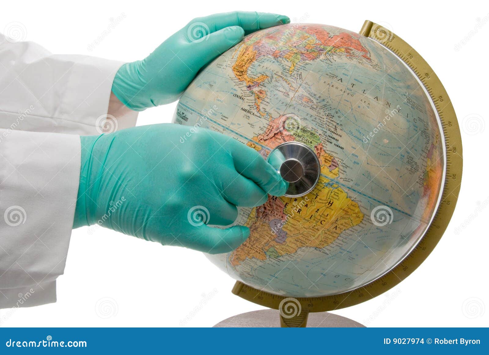 Sick Planet Earth In Medical Mask, Concept Covid-19 Stock Image ...