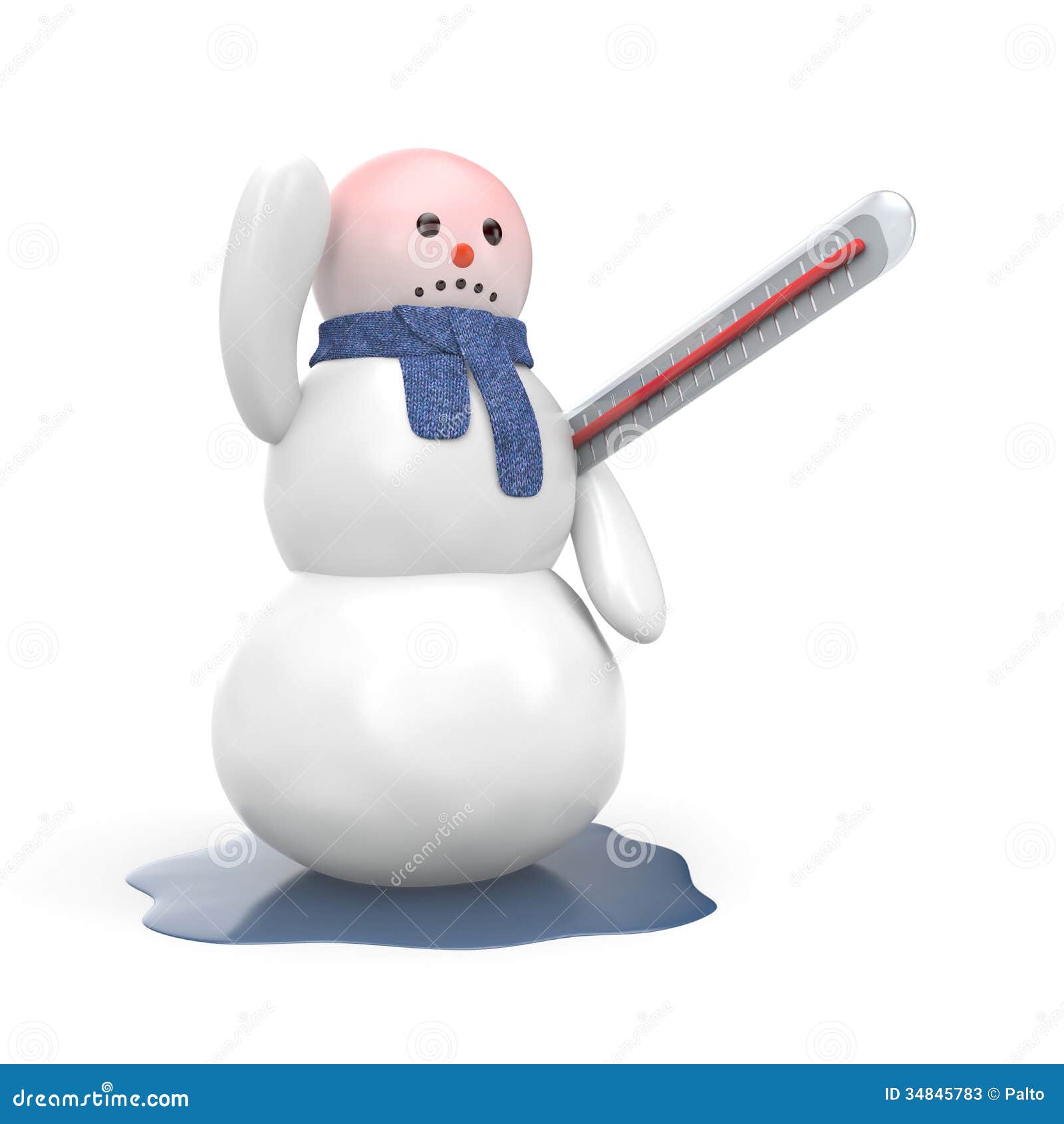 Sick snowman stock illustration. Illustration of healthcare - 34845783