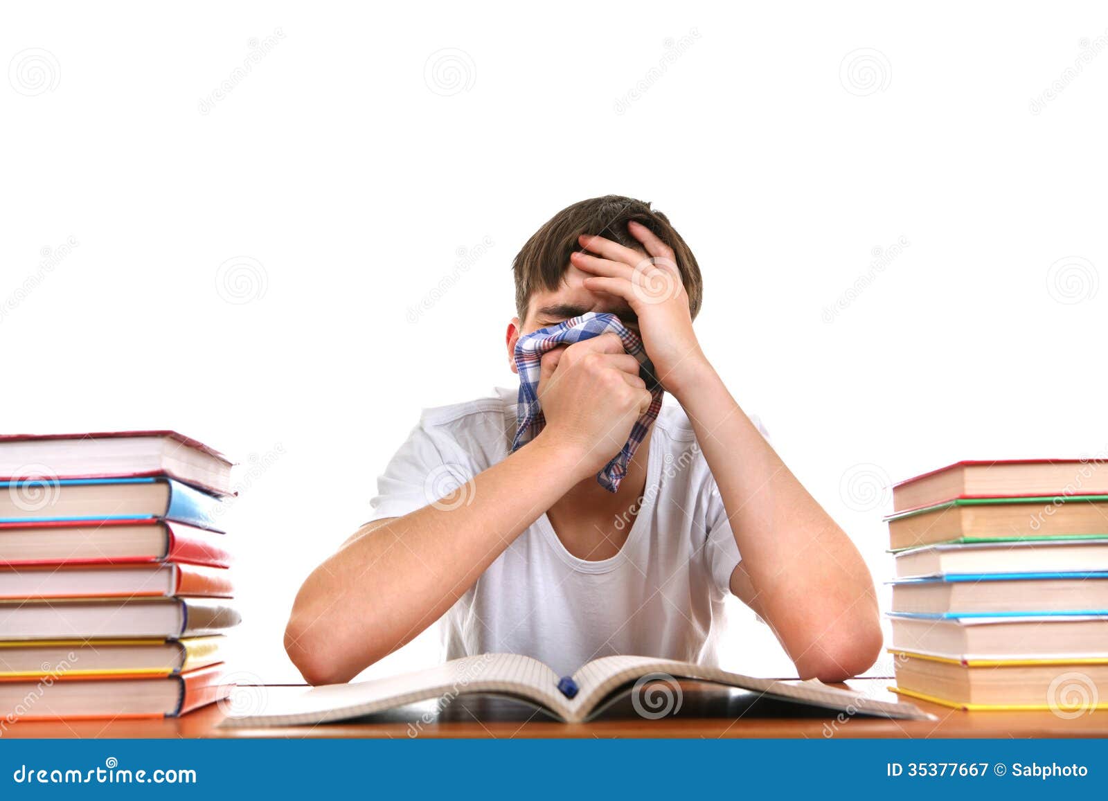 Sick Student Royalty Free Stock Photography - Image: 35377667