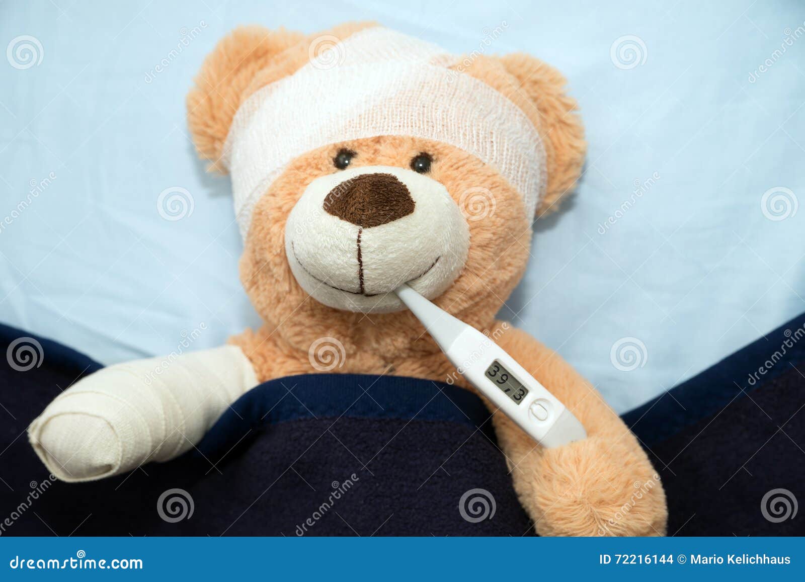Sick Teddy stock photo. Image of cuddly, solace, doctor - 72216144