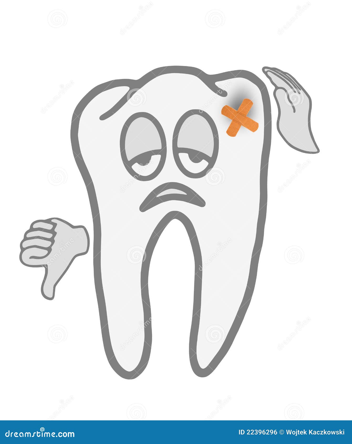 Sick tooth stock illustration. Illustration of health - 22396296