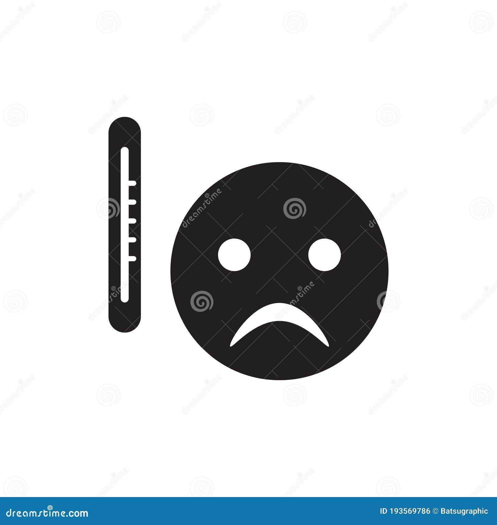 Sick Vector Icon Logo Design Stock Vector - Illustration of unwell ...