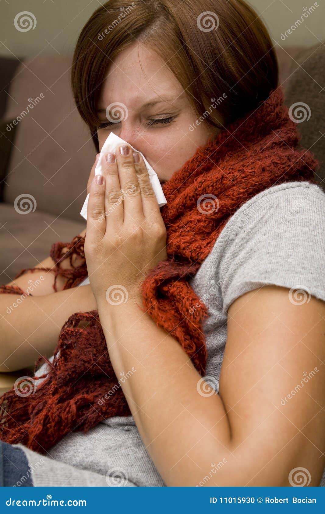 Sick woman stock photo. Image of allergy, adult, hand - 11015930