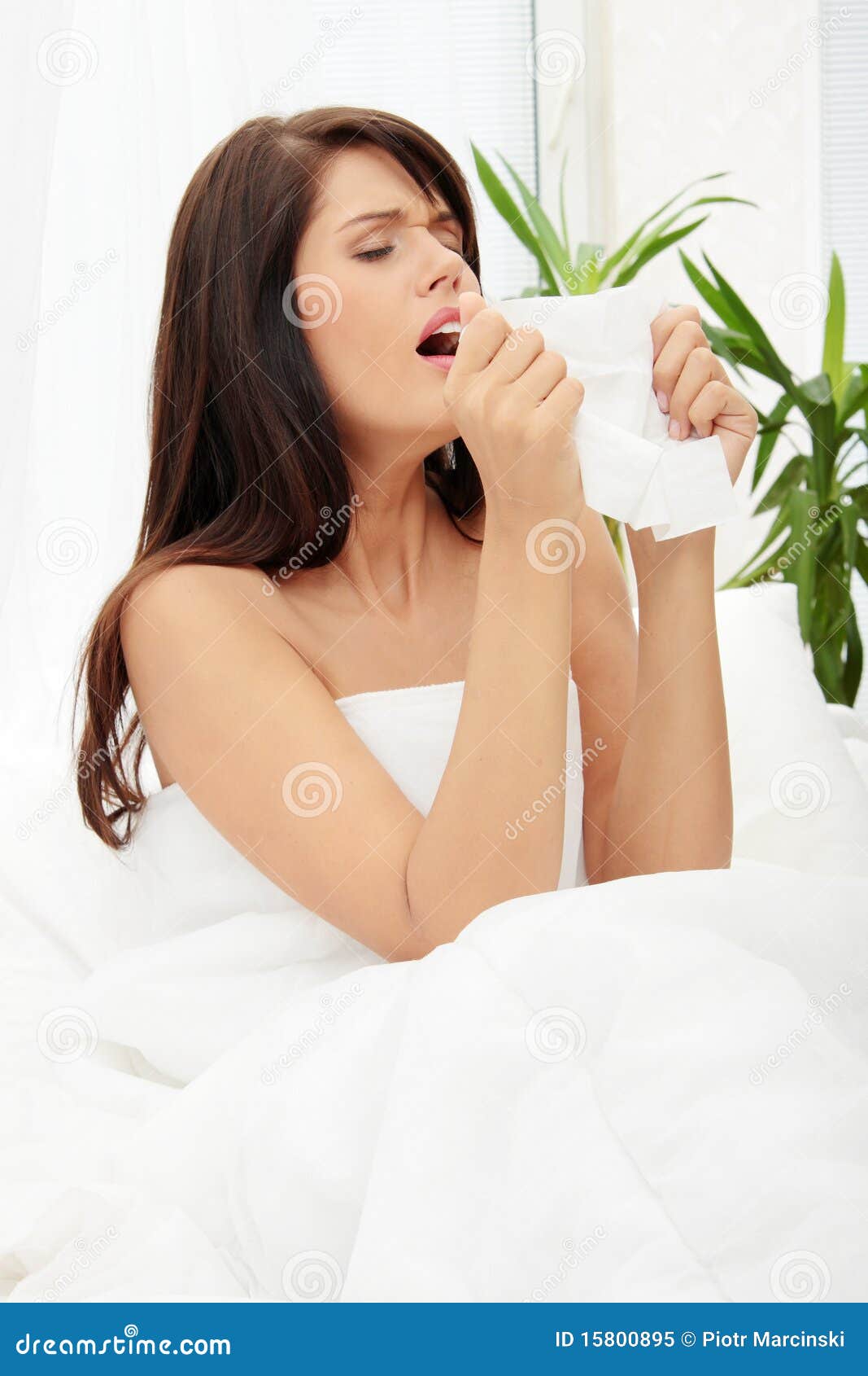 Sick woman stock image. Image of sickness, alone, portrait - 15800895