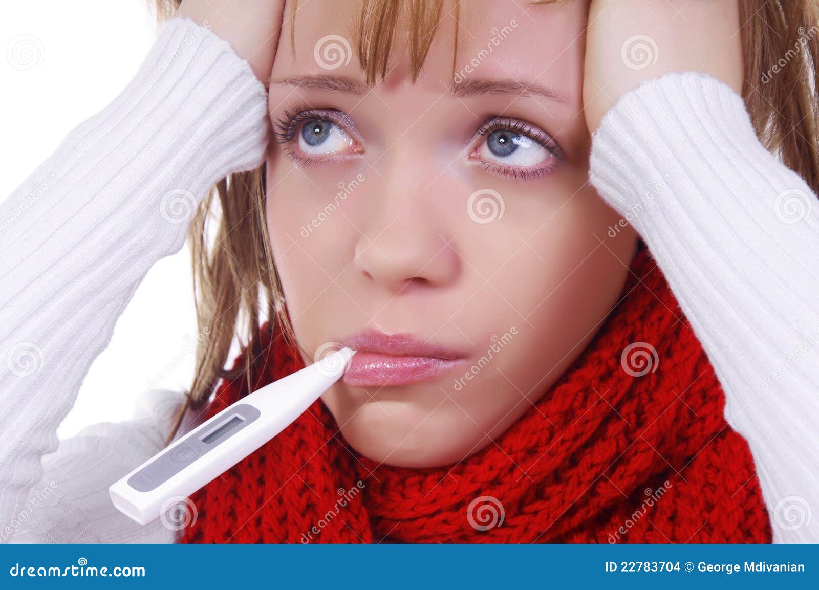 Sick woman stock photo. Image of care, closeup, heat - 22783704