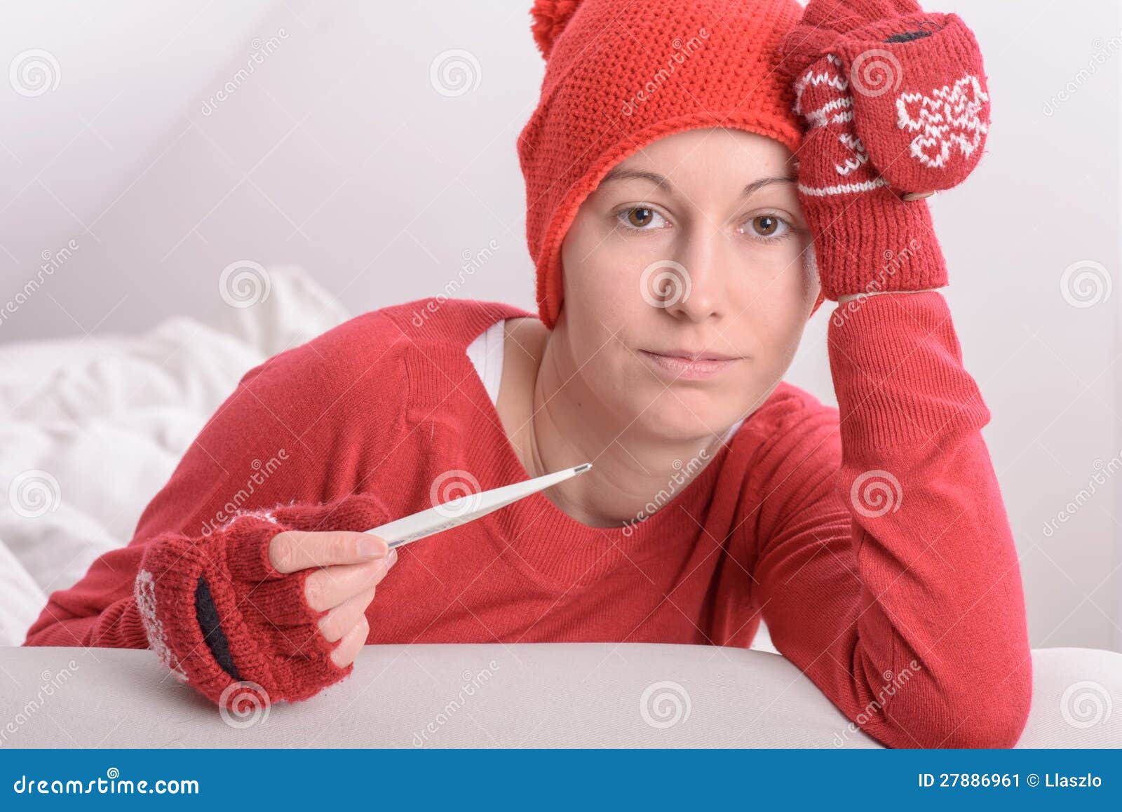Sick woman stock image. Image of hand, cough, infection - 27886961