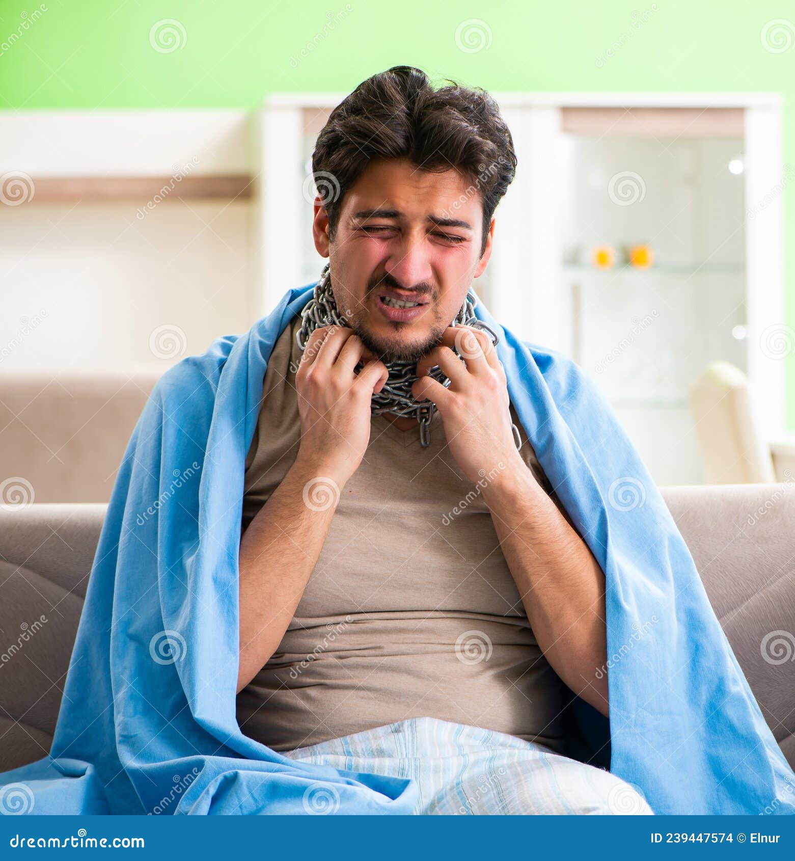 Sick Young Man Suffering from Flu at Home Stock Photo - Image of scarf ... Sick Young Man Suffering from Flu at Home Stock Photo - Image of scarf ...