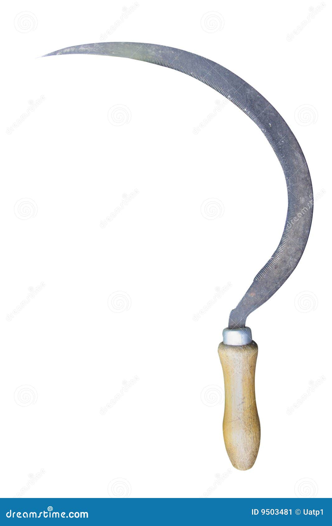 Sickle stock image. Image of gardening, scythe, handle - 9503481