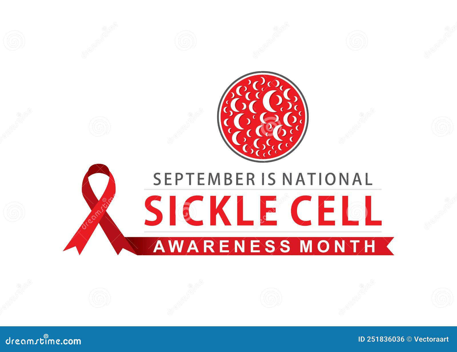 Sickle Cell Disease Awareness Month Stock Vector - Illustration of ...