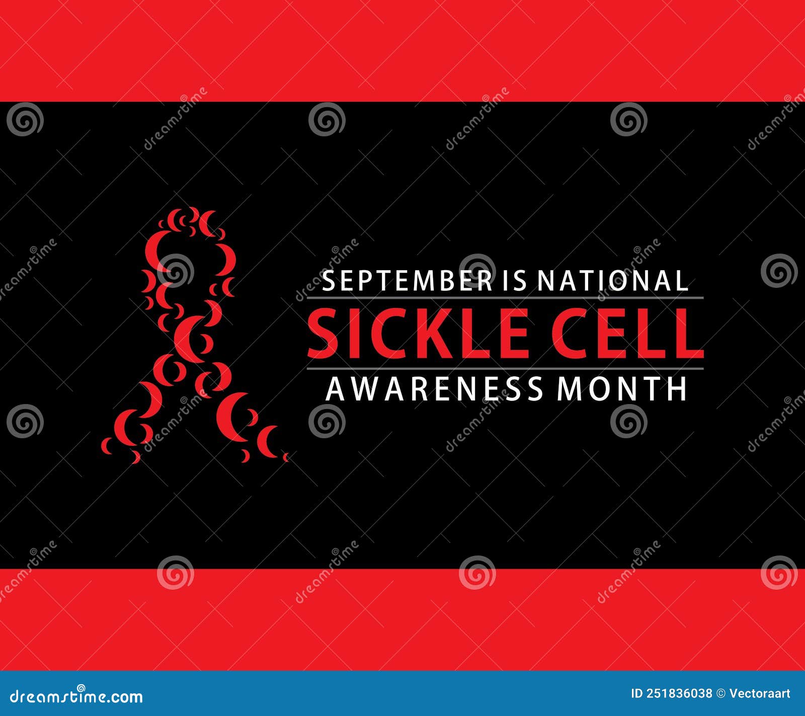 Sickle Cell Disease Awareness Month Stock Vector - Illustration of ...