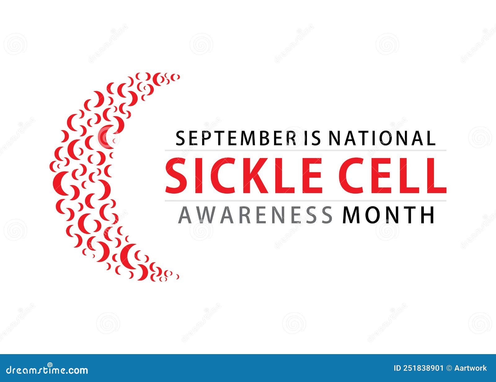 Sickle Cell Disease Awareness Month Stock Illustration - Illustration ...