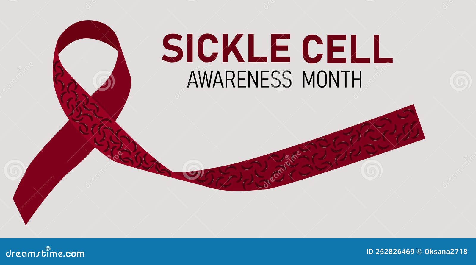 Sickle Cell month banner stock vector. Illustration of month - 252826469