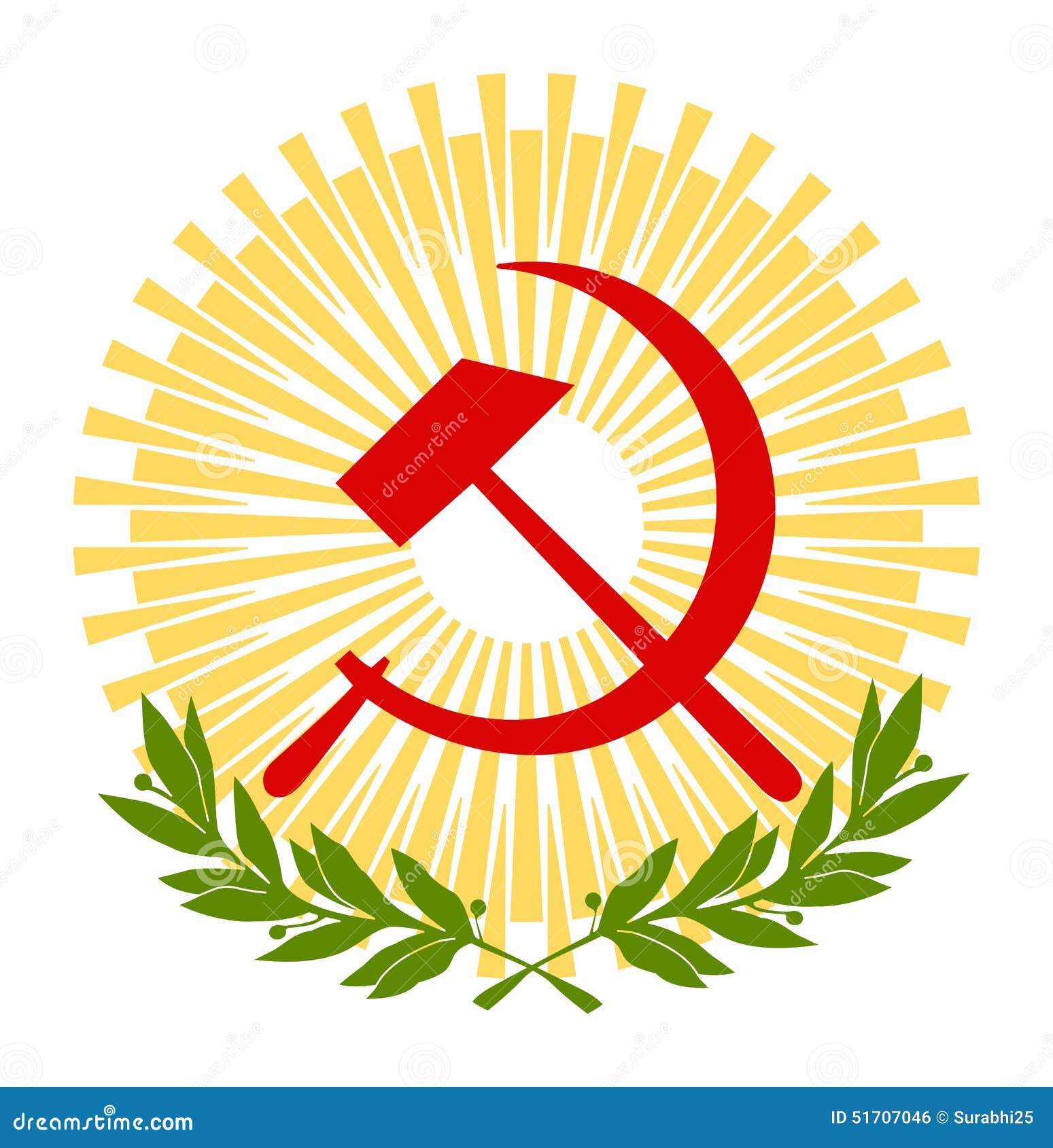 Sickle and hammer stock vector. Illustration of right - 51707046