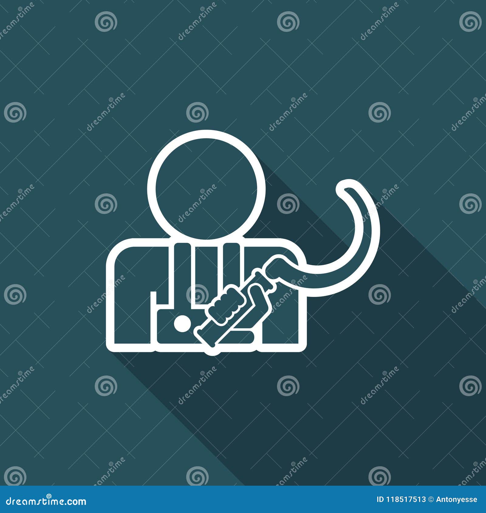Sickle icon stock vector. Illustration of icon, human - 118517513