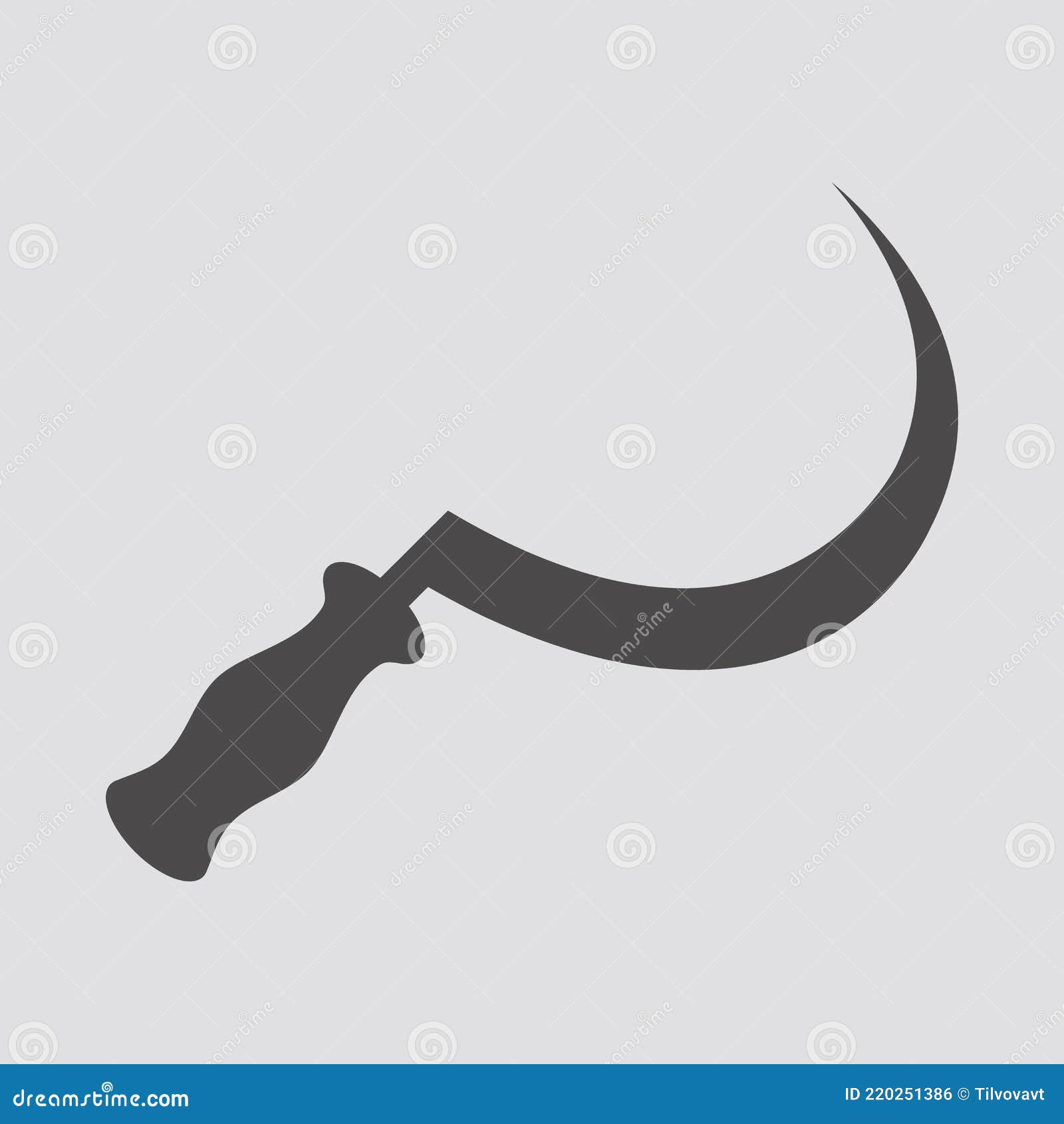 Sickle Icon Vector Sign And Symbol Isolated On White Background, Sickle ...