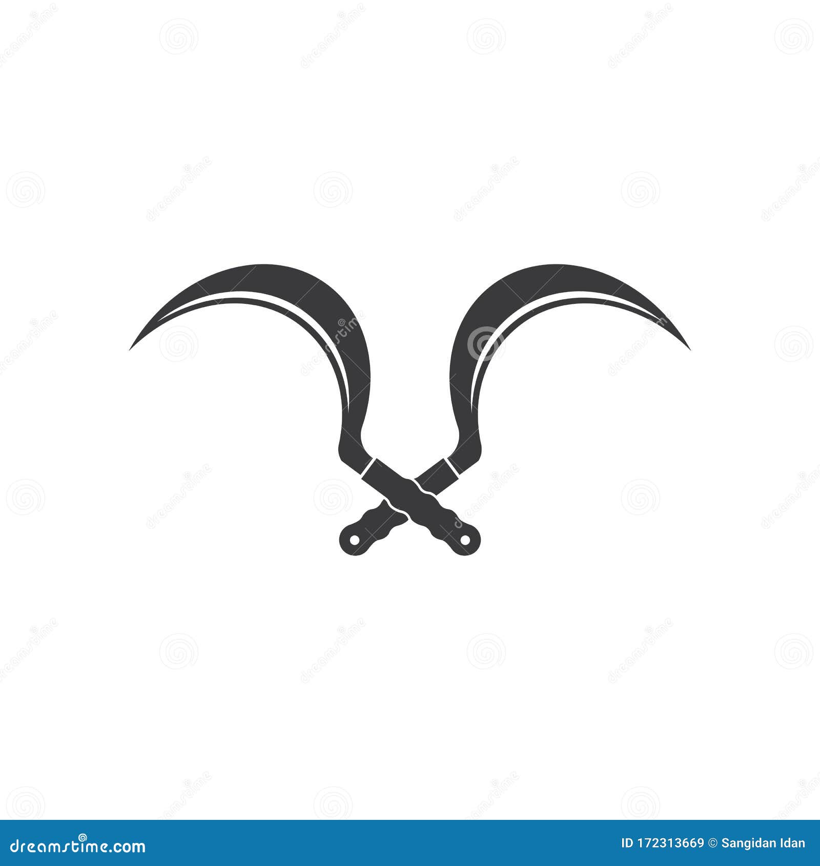 Sickle Icon Vector Illustration Design Stock Vector - Illustration of ...