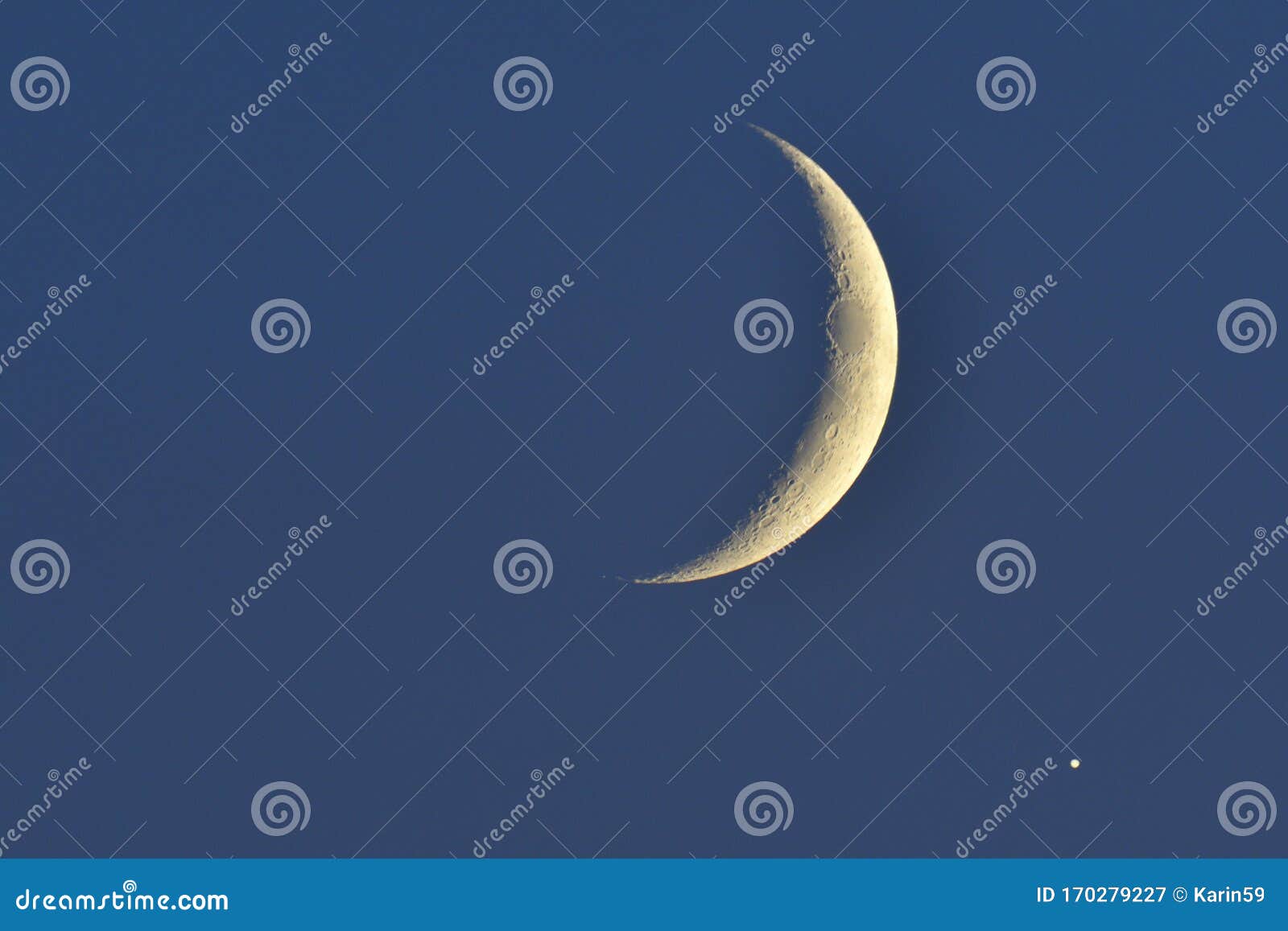 Sickle from New moon stock image. Image of night, moon - 170279227