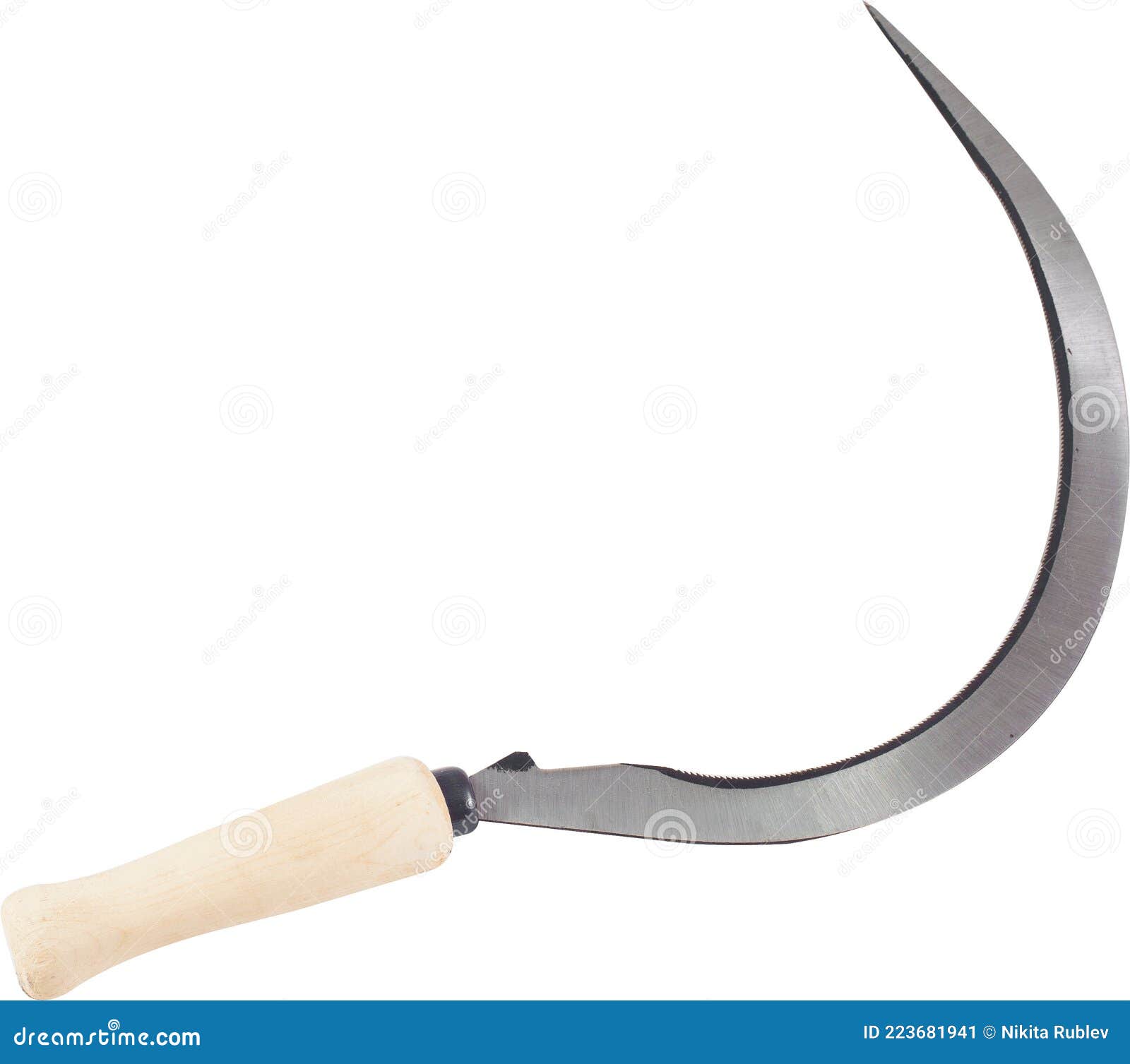 Sickle Under the White Background Stock Image - Image of harvesting ...