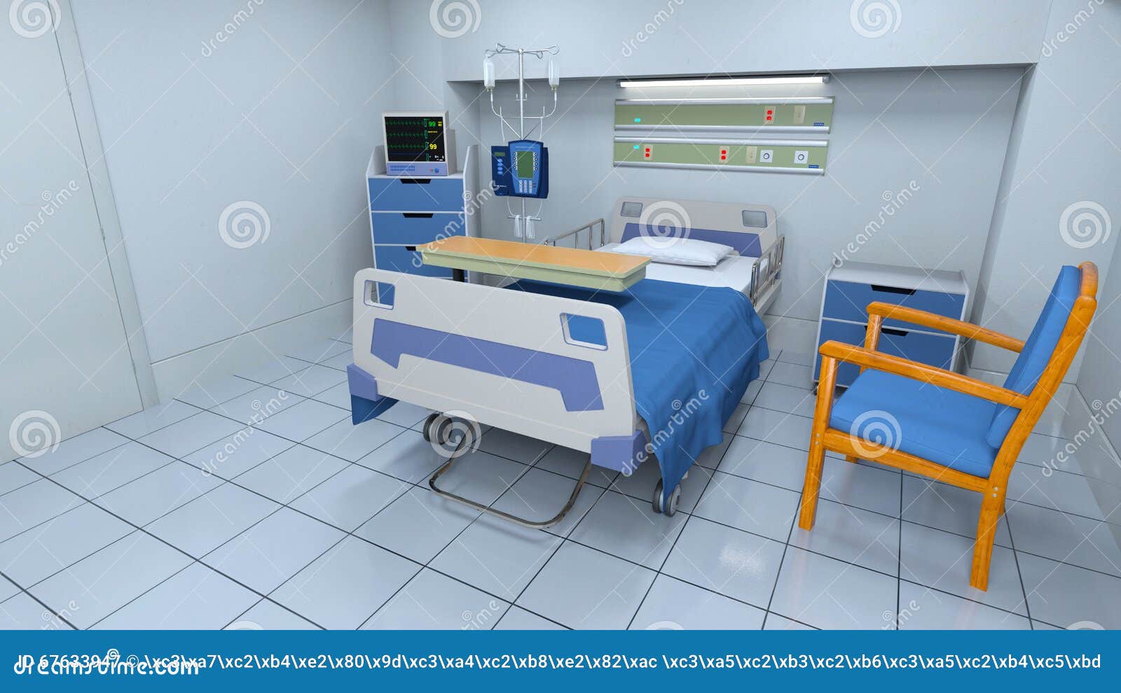 Sickroom stock illustration. Illustration of private - 67633947