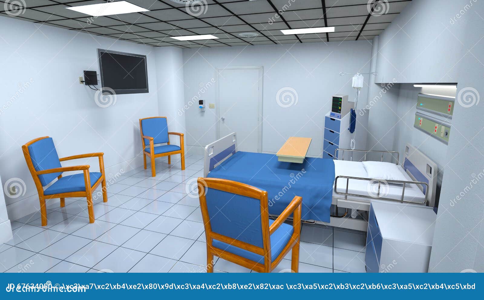 Sickroom stock photo. Image of private, equipment, disease - 67634050