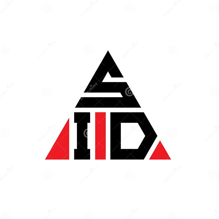 SID Triangle Letter Logo Design with Triangle Shape. SID Triangle Logo ...