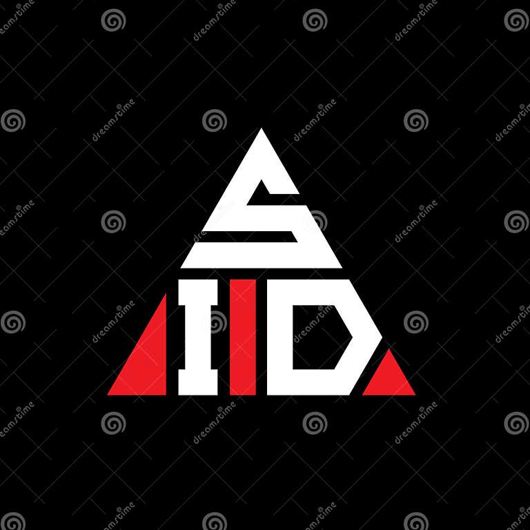 SID Triangle Letter Logo Design with Triangle Shape. SID Triangle Logo ...