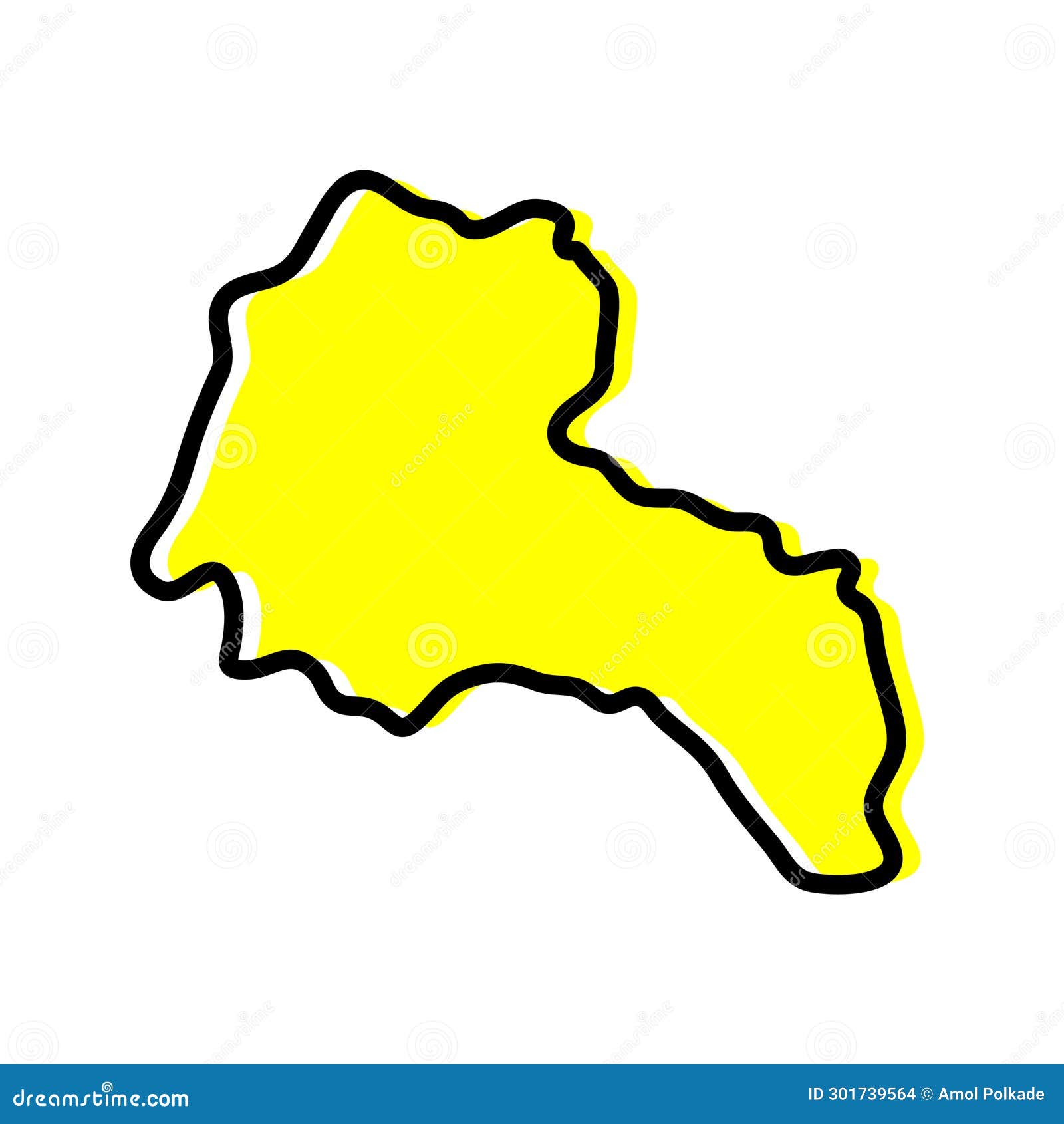 Sidama Region of Ethiopia Vector Map Design Stock Vector - Illustration ...