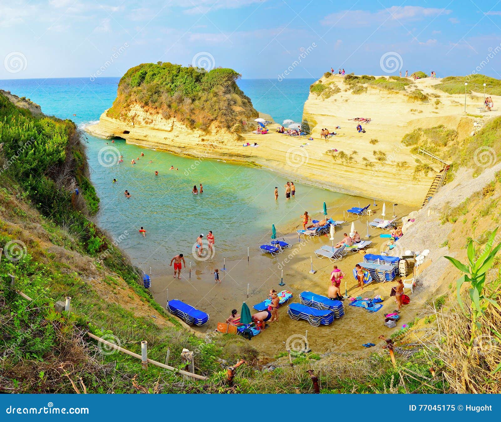 Sidari Beach, Corfu, Greece Editorial Image - Image of crystal, corfu ...