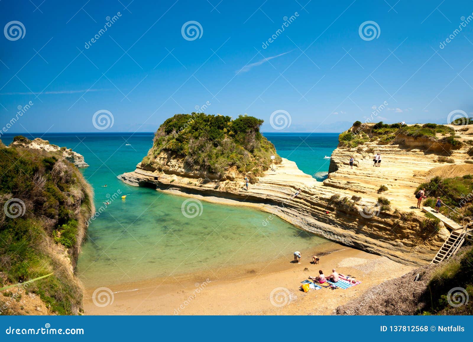 Sidari Corfu Island Greece editorial stock photo. Image of greek ...
