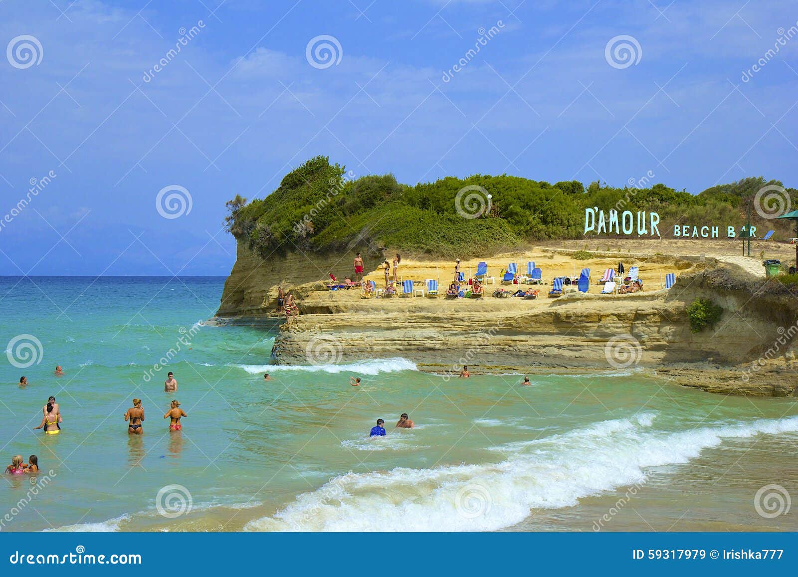 Sidari Rocks and Beaches, Corfu Editorial Stock Image - Image of amour ...