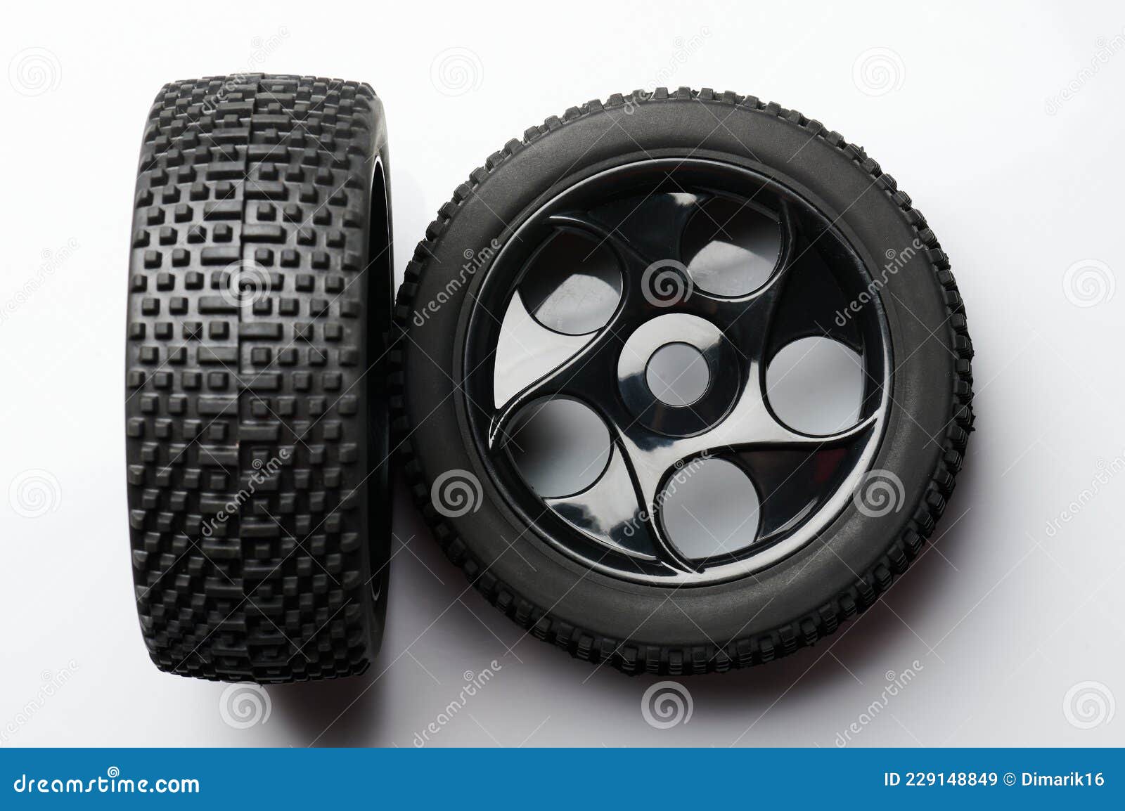 Side and Above View of Car Wheel Stock Image - Image of repair, closeup ...