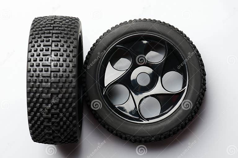 Side and Above View of Car Wheel Stock Image - Image of repair, closeup ...