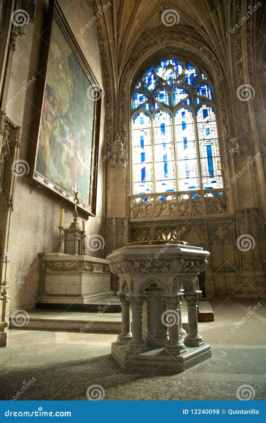 Side altar editorial stock photo. Image of indoor, cross - 12240098