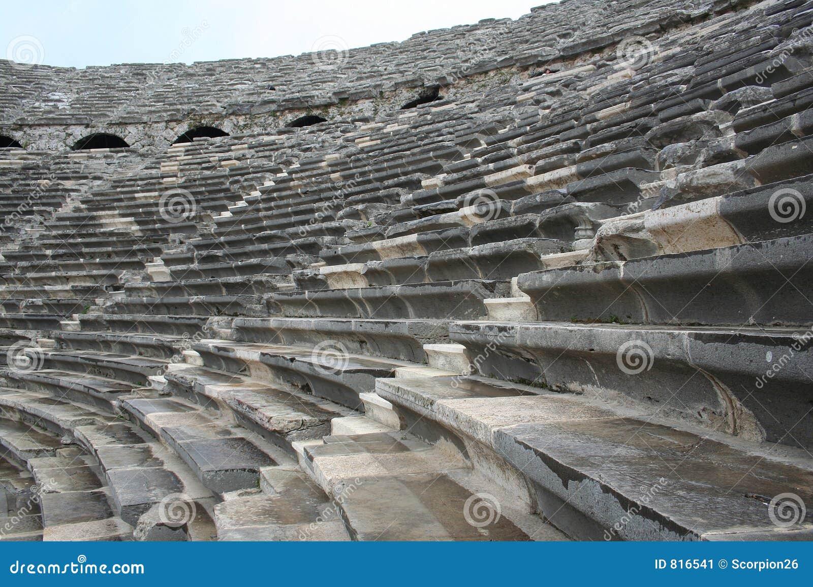 Side Amphitheater stock image. Image of stair, roman, architecture - 816541