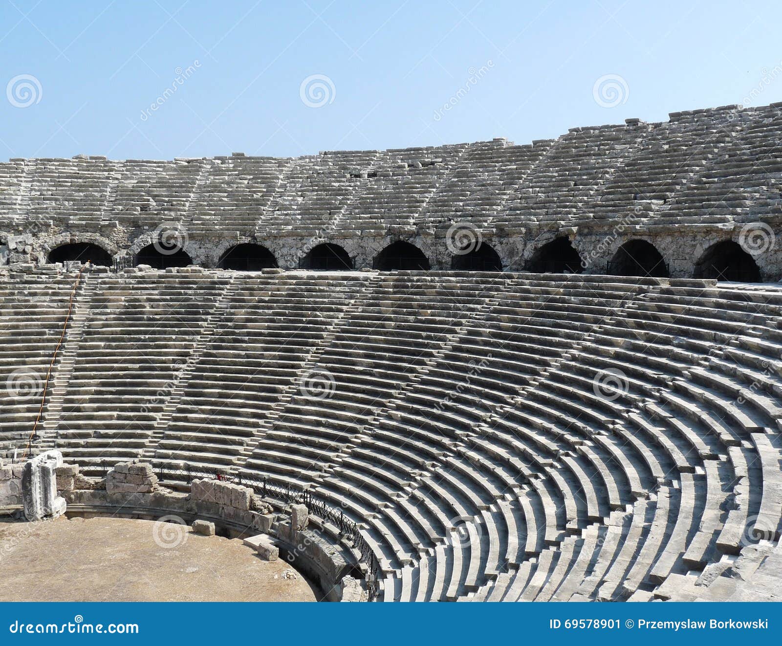 The Side Amphitheatre, Side Stock Image - Image of antique, theater ...