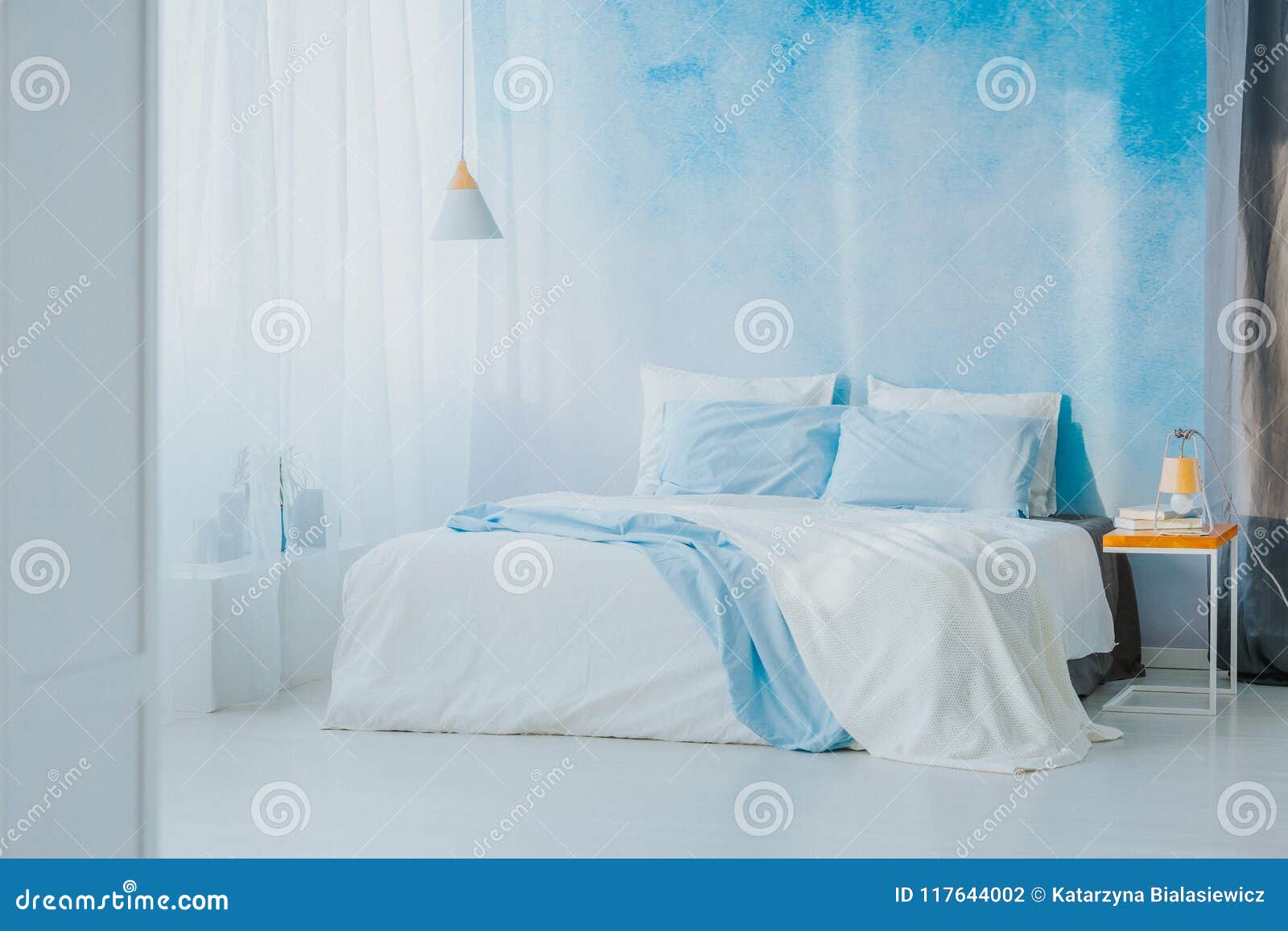 Side angle of bed stock photo. Image of curtain, dreaming - 117644002