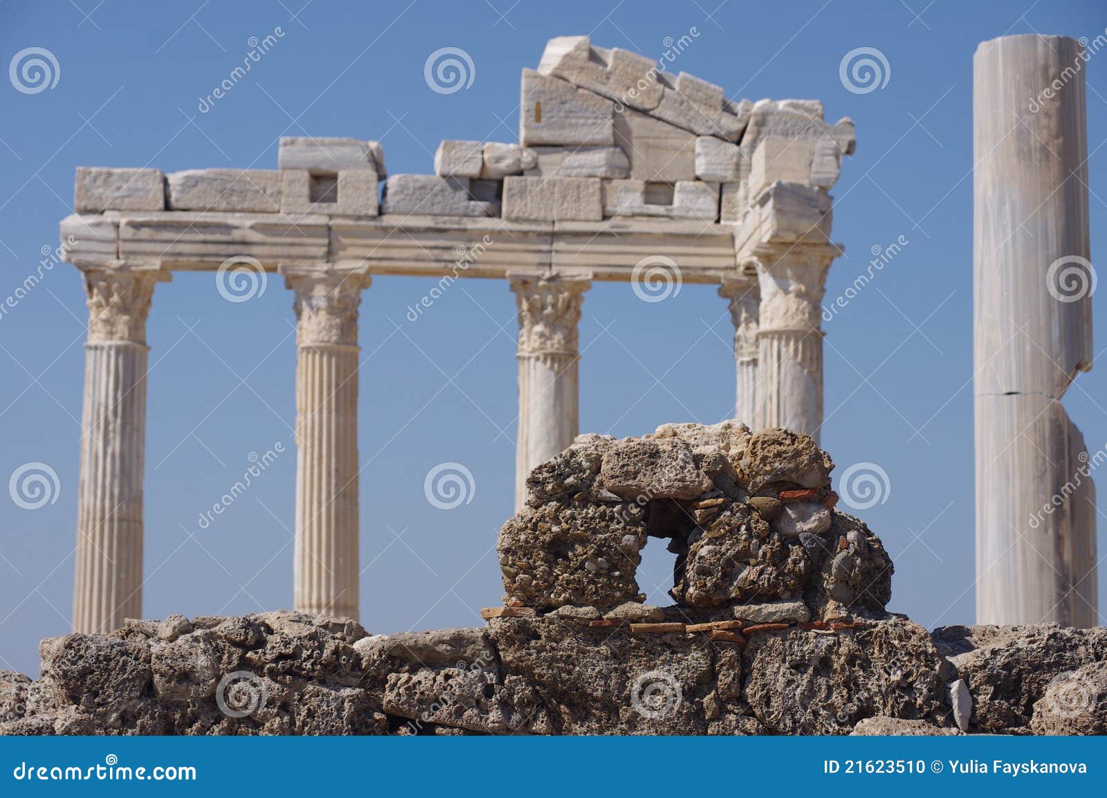 Side - Apollo Temple stock photo. Image of archaeology - 21623510